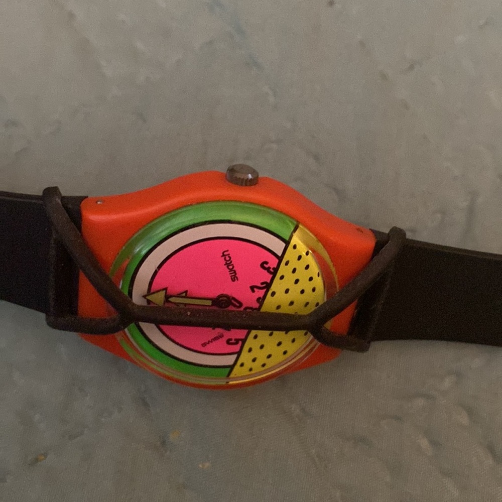 Keith Haring Breakdance Swatch Watch-1985 Great Condi… - Gem